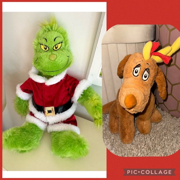 Dr. Seuss | Toys | Dr Seuss The Grinch And Max Build A Bear Stuffed ...